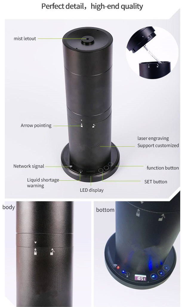 Hotel Aroma Diffuser Machine Stand Alone Fragrance Air Scent Diffusers